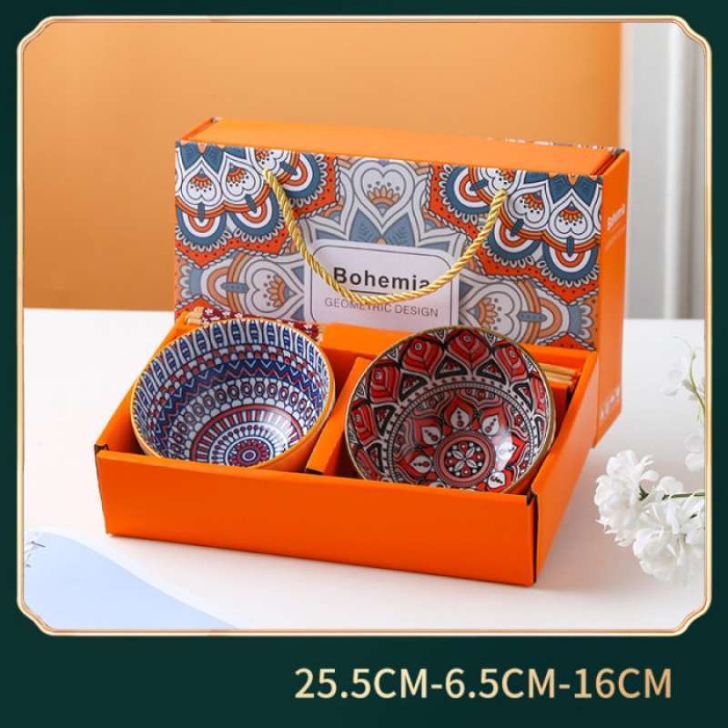 Jual Souvenir Mangkok Set Isi 2 Atau 4 Mangkok Keramik / Mangkok Jepang ...