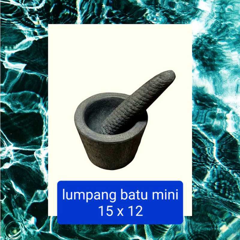 Jual Lumpang Batu Hitam Mini + Alu K Di Seller Shin Store - Cengkareng ...