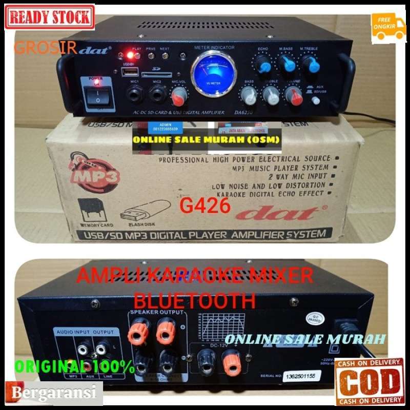 Promo Dat Power Ampli Bluetooth G426 Ori 100% Amplifier Karaoke Mixer Ac Dc Diskon 23% Di Seller ...