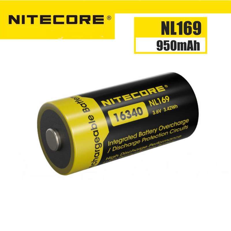Jual Baterai Rechargeable 16340 Li-ion 3.6v 950mah 1 Pcs Nl169 Alat ...