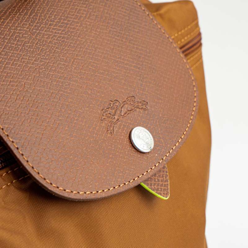 Promo Longchamp Le Pliage Green Backpack Cognac Diskon 38% Di Seller ...