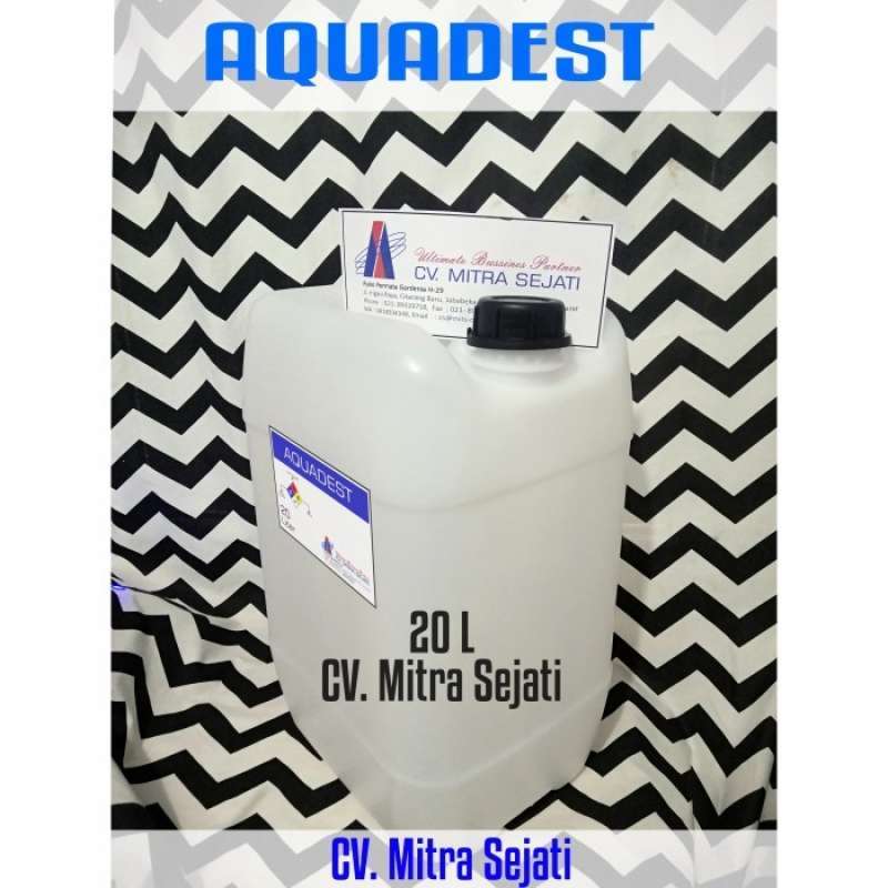Jual New Product Aquadest Aquades 20 Liter / Distilled Water / H2o ...