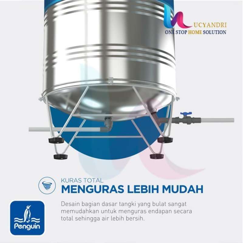 Jual Toren Air Penguin Stainless Steel Tbsk 600 Tangki Air Stainles 600 ...