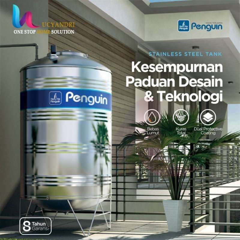 Jual Toren Air Penguin Stainless Steel Tbsk 600 Tangki Air Stainles 600 ...