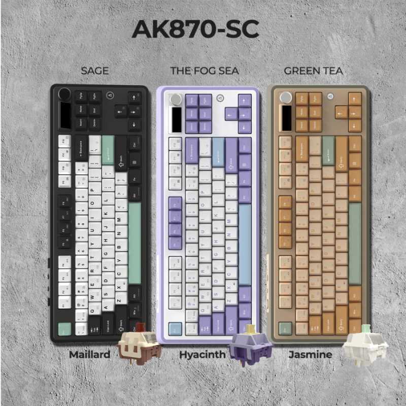 Jual Ajazz Ak870 / Ak-870 Wireless Mechanical Gaming Keyboard Gasket ...