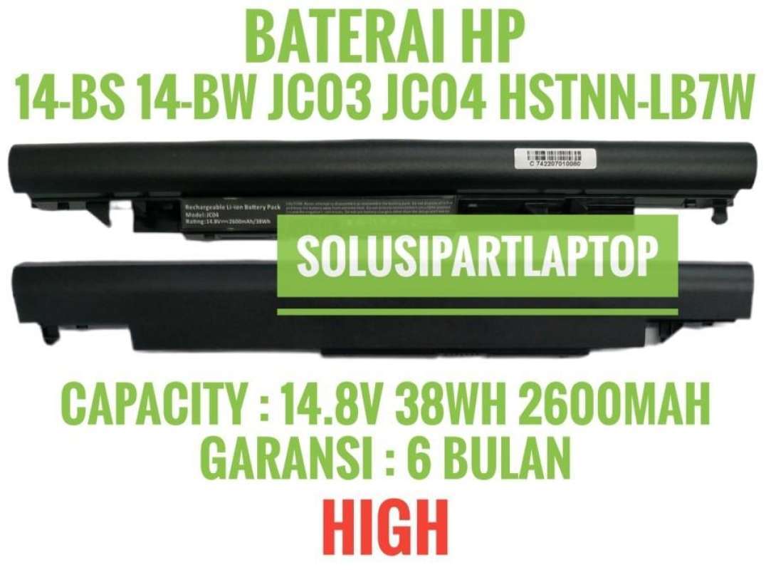 Jual Baterai Hp 240 G6 255 G6 15-bs 15-bw Jc04 Jc03 Hstnn-db8b 14-bs 14-bw Di Seller ...