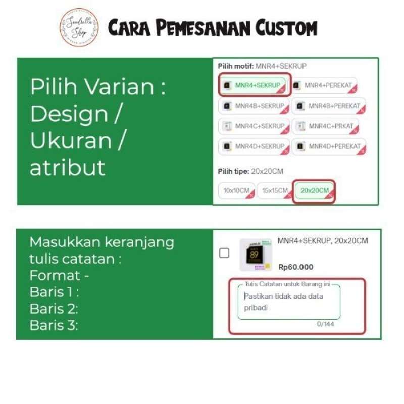 Jual Custom Akrilik Plang Acrylic Sign Board Papan Nama Ukuran 20 X 20 ...