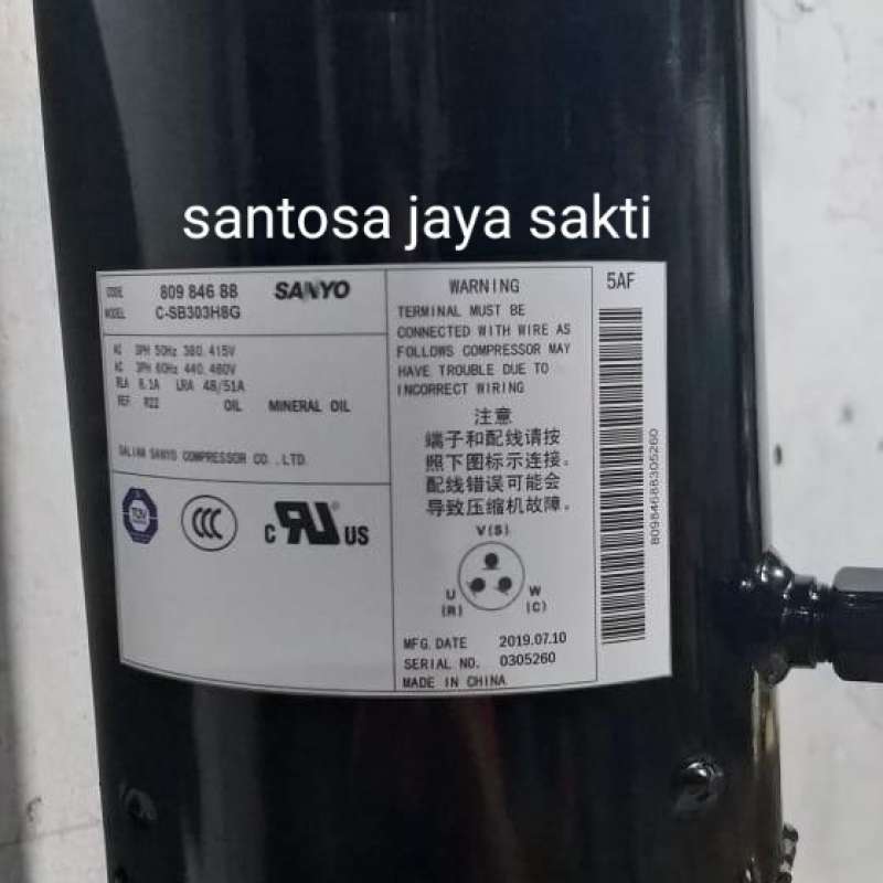 Promo Compressor Sanyo 4pk C-sb303h8g. R22. 3 Phase. Model Tandem Diskon 23% Di Seller Cuanz ...