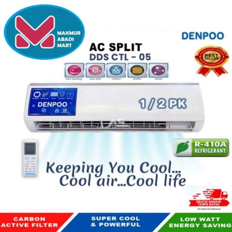 Promo Ac Denpoo Dds 05ctl, 1/2 Pk Unit Only, Free Ongkir Jabodetabek ...
