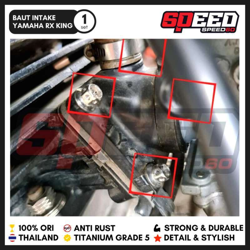 Jual Baut Intek Intake Blok Rx King Baut Titanium Grade 5 Thailand King ...