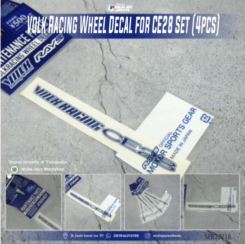 Jual Volk Racing Wheel Decal For Ce28 Set (4pcs) Di Seller Zenin ...