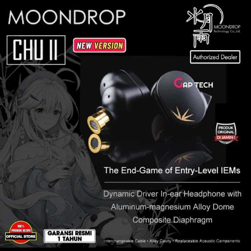 Jual Moondrop Chu Ii / Chu 2 Dynamic Driver In-ear Monitor Earphone Iem ...