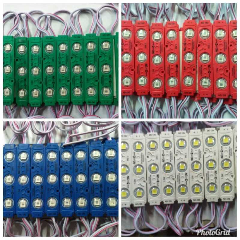 Promo Lampu Led 3 Mata 24 V 3 Watt Modul Led 3 Titik Variasi Truk Bus ...