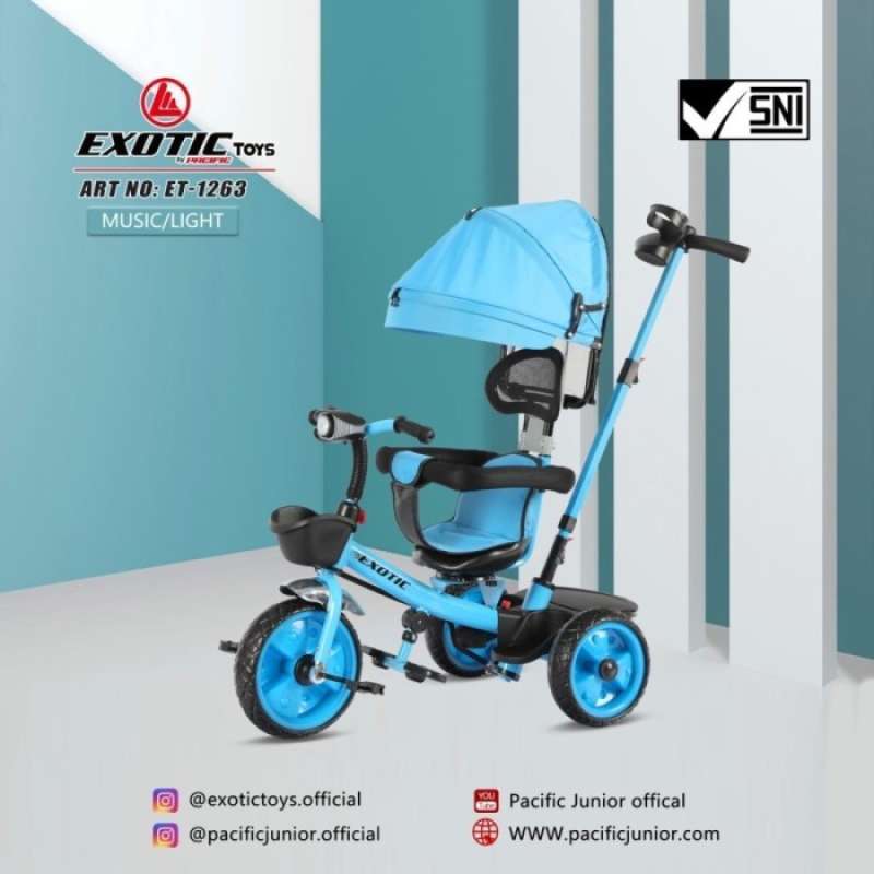 Promo Sepeda Roda Tiga Baby Stroller Tricycle Exotic Et 1263 Kursi ...