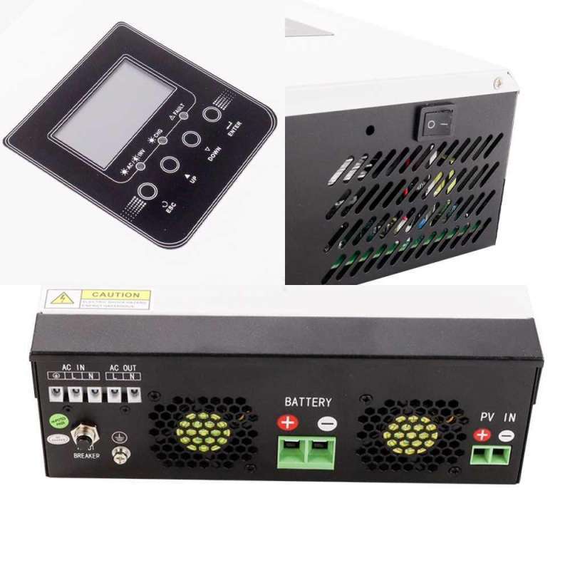 Promo Powmr Hybrid Inverter Solar Controller Dc 24v To Ac 230v 2400w ...