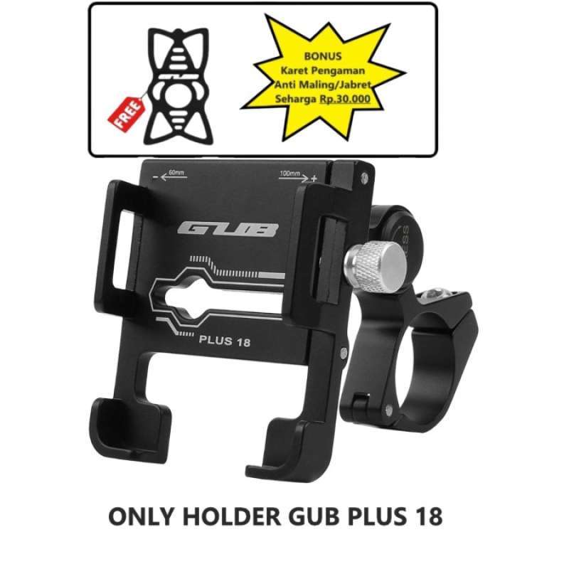 Jual Phone Holder Gub Plus 18 Holder Hp Motor Kuat Kokoh Fullbesi ...