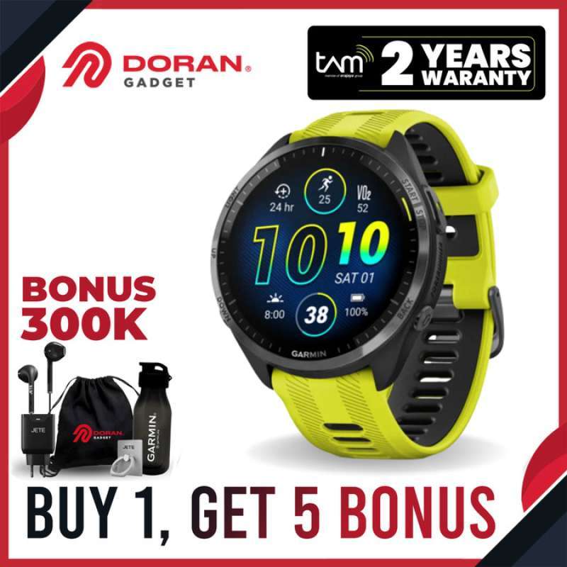 Jual Garmin Forerunner 965 Jam Triathlon Amoled Display - Garansi Resmi ...