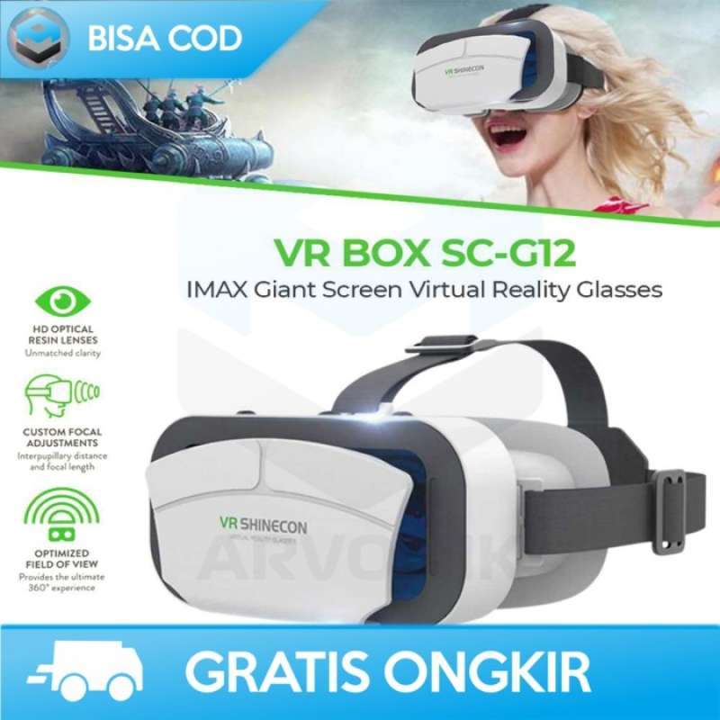 Jual Vr Box Virtual Reality Glasses Shinecon Layar Lebar Desain ...
