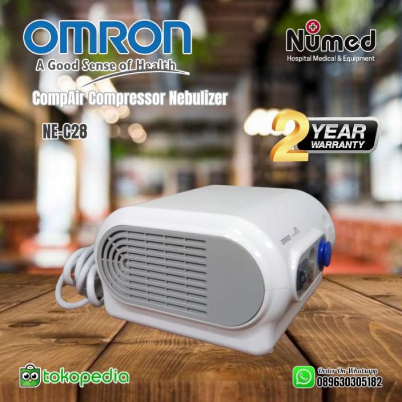 Promo Omron Nebulizer Alat Bantu Pernafasan Compressor Original Ne-c28 Diskon 33% Di Seller Desa ...