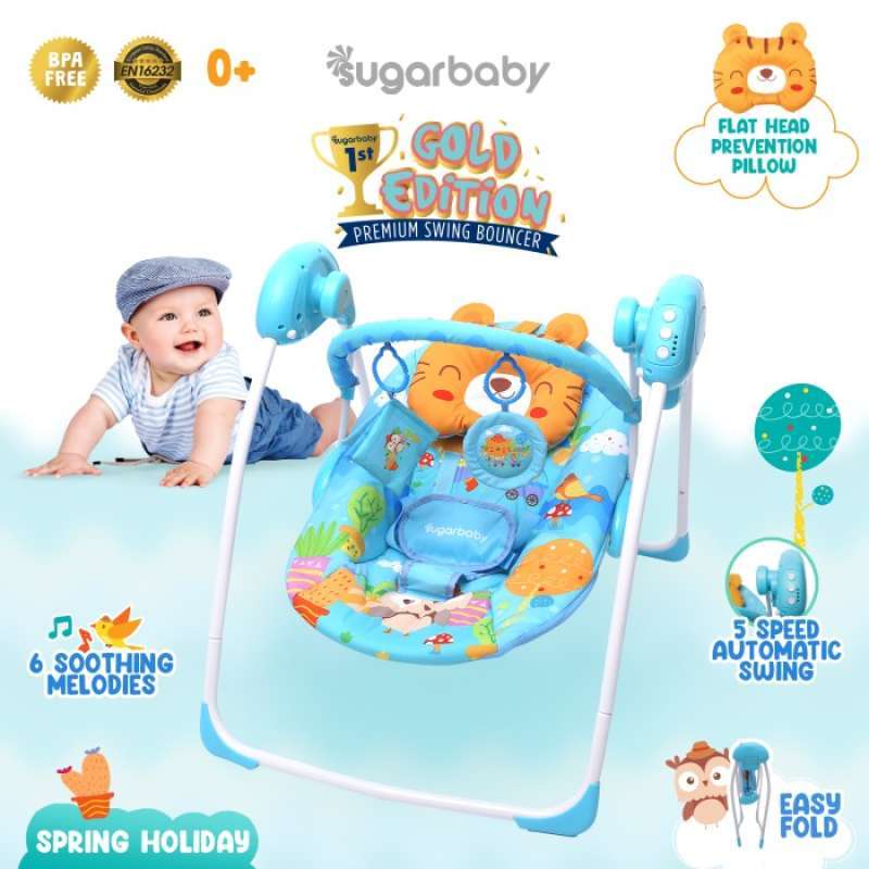 Jual Sugar Baby Gold Edition Premium Swing Bouncer - Spring Holiday ...