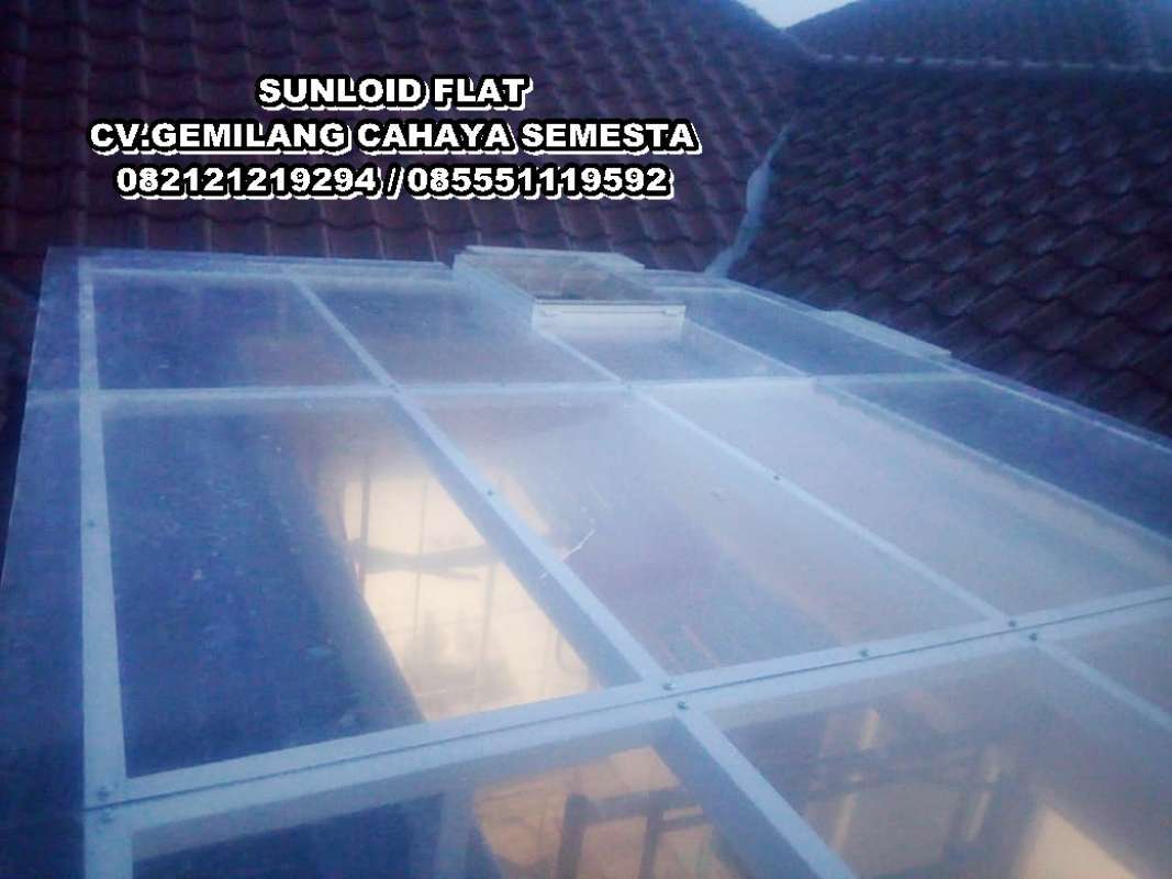 Jual Sunloid Flat ( 5 Mm ) Atap Transparan Solid / Atap Polycarbonate Sheet Di Seller Gemilang ...