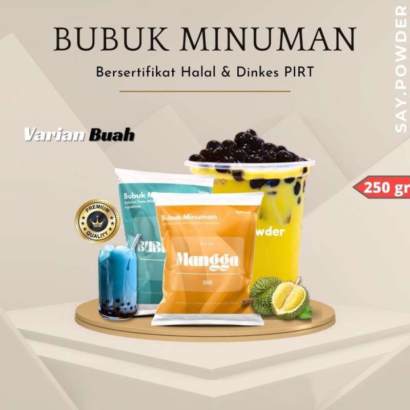 Jual 250 Gr Part 2 Serbuk Minuman Aneka Rasa Bubuk Minuman Boba ...