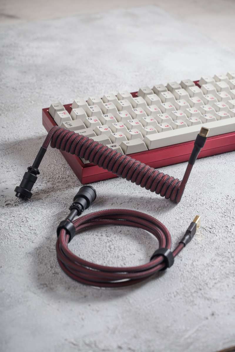 Jual Mechanical Keyboard Coiled Cable Type C With Aviator By Galatix Di ...