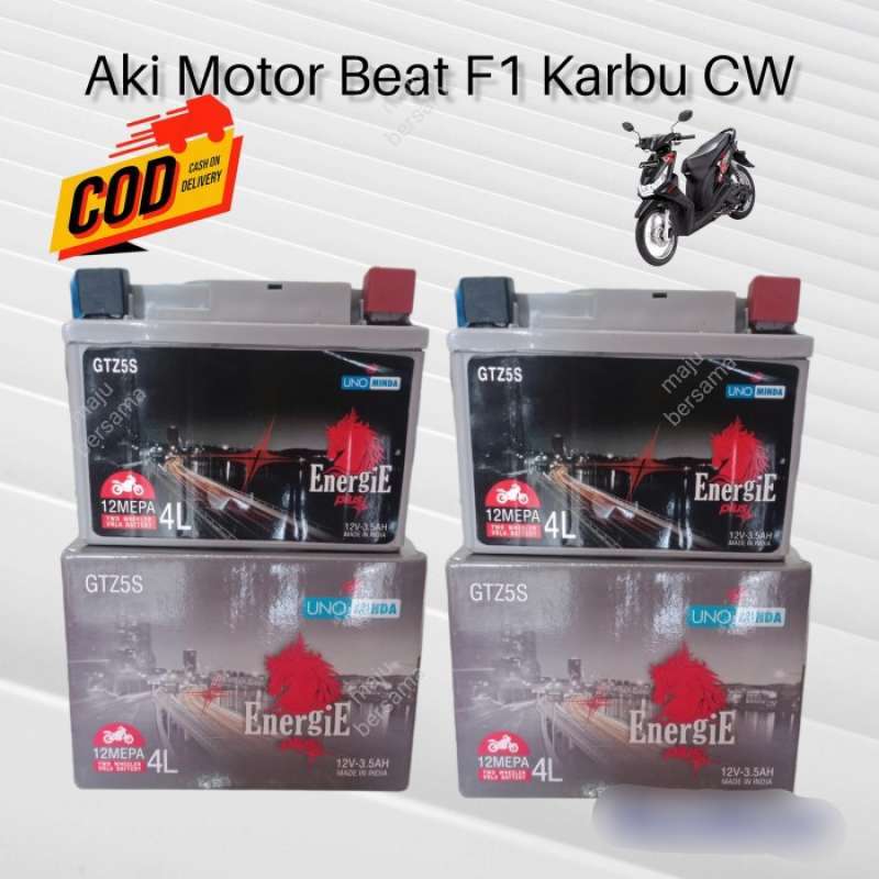 Promo Aki Motor Honda Beat / Vario 110 / Spacy Zeus Gtz5s 12v 5ah Aki Kering Diskon 33% Di ...