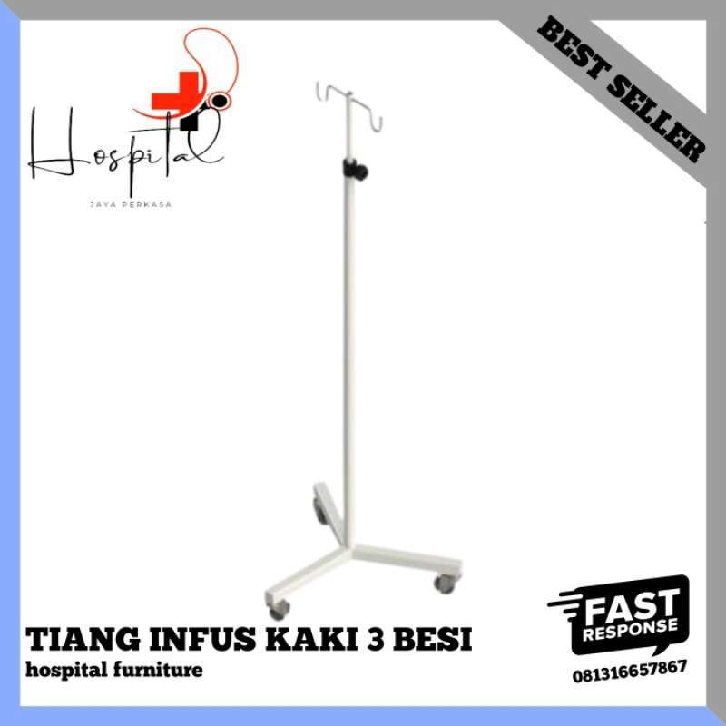 Promo Tiang Infus Besi Kaki 3 / Gantungan Infus Rawat Inap Pasien ...