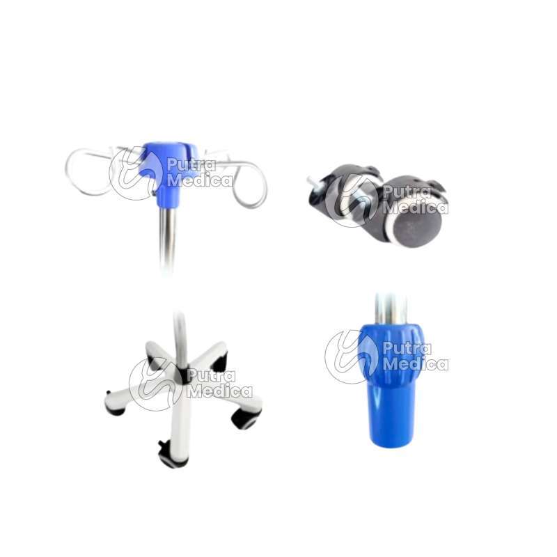 Jual Luna Life Tiang Infus Beroda Stainless Steel / Infusion Stand 5 ...
