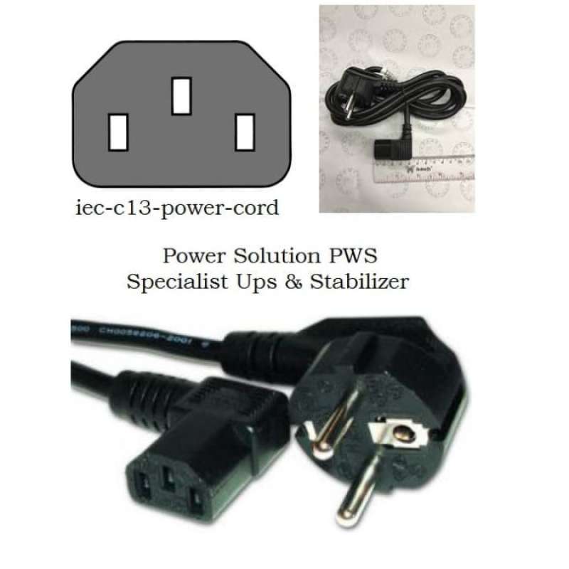 Jual Kabel Power Tv Proyektor Ups Magic Com Dvr Adpator Colokan C13 L 1 ...