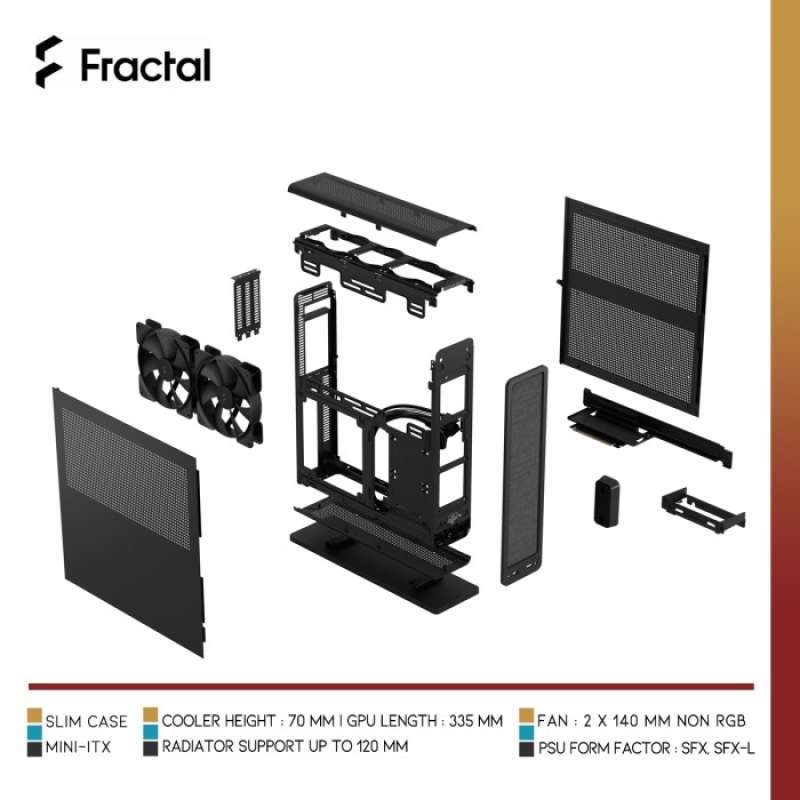 Jual Fractal Design Ridge | Small Form Factor Case Di Seller Sweet Shop ...