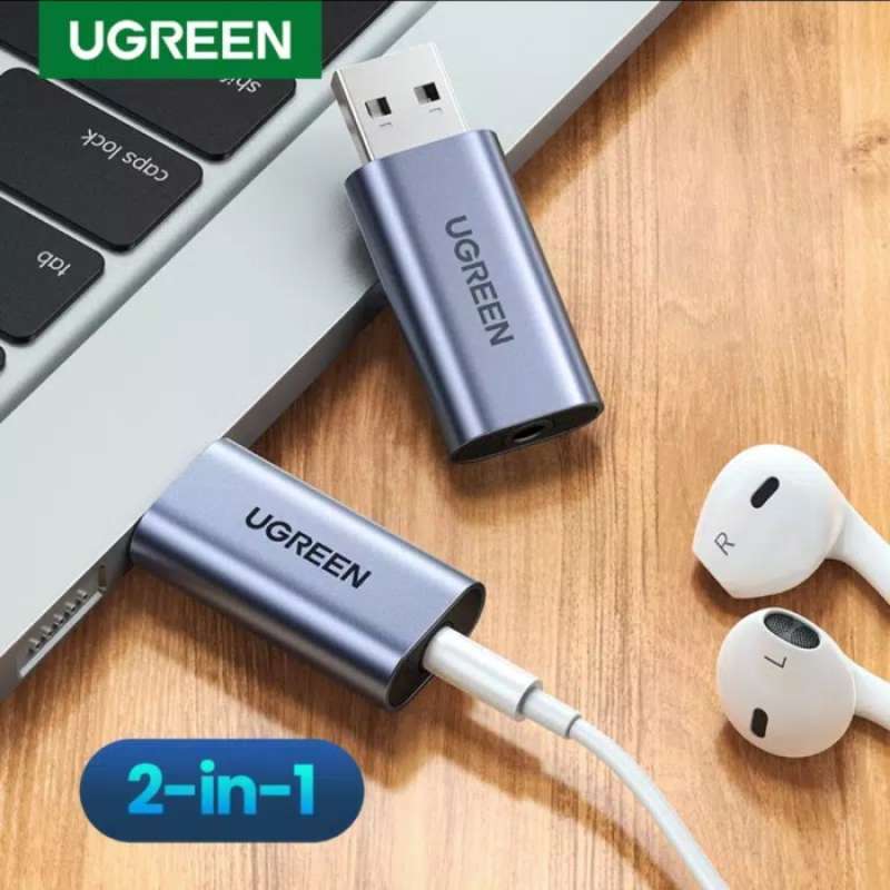 Jual Ugreen Sound Card External Usb 2.0 Stereo Ugreen Usb Soundcard To ...