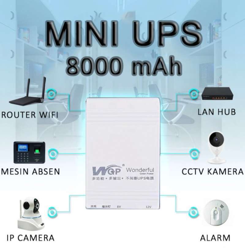 Jual Ups Mini For Router Cctv Camera 12v 5v Usb 1a 2a Dashcam - 16800ma ...