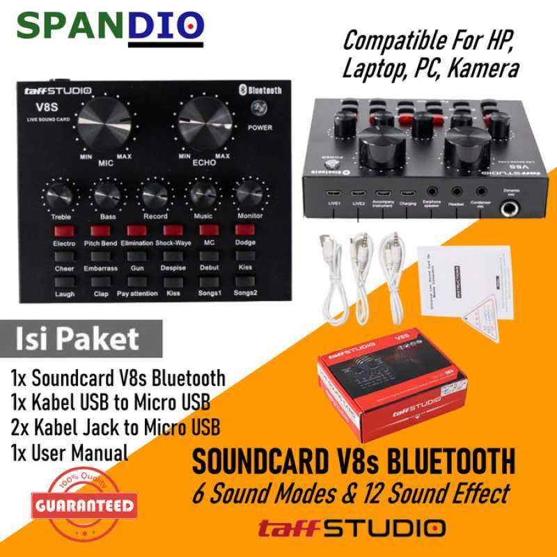 Jual Sound Card V8s Bluetooth Original Taffware Di Seller Velvet Store ...