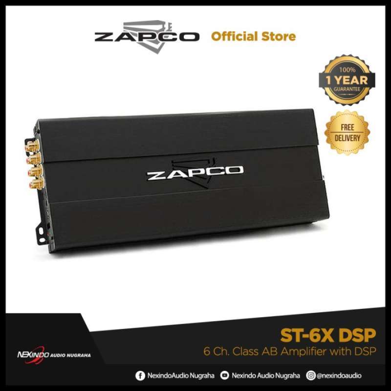 Promo Zapco St 6x Dsp 6 Ch. Class Ab Amplifier With Dspnexindo Official ...