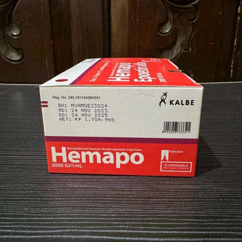 Jual Hemapo 3000 Iu Injeksi Per Box Besar Isi 10 Box Kecil Di Seller ...