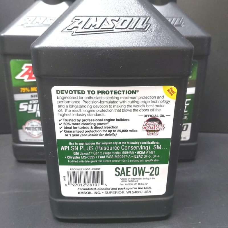 Promo Amsoil Signature Series Sae 0w-20 Baru Diskon 23% Di Seller ...