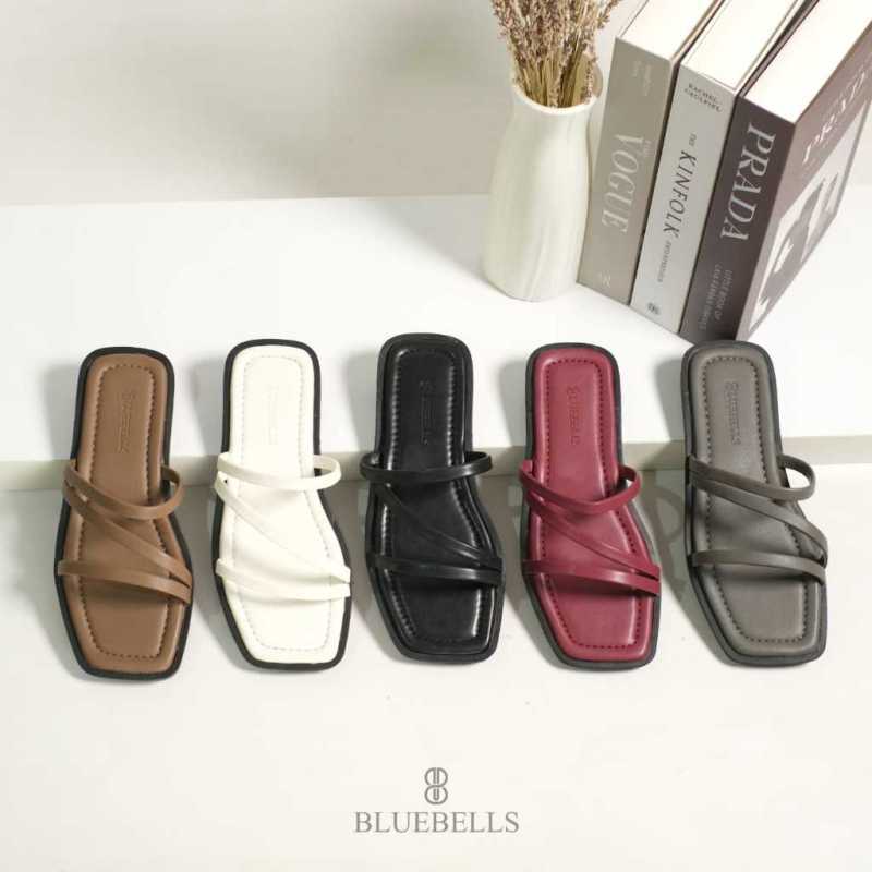 Jual Bluebells Amora Sendal Tali Slop Teplek Wanita Simple (tersedia Size 36-40) - 39 Abu Di ...