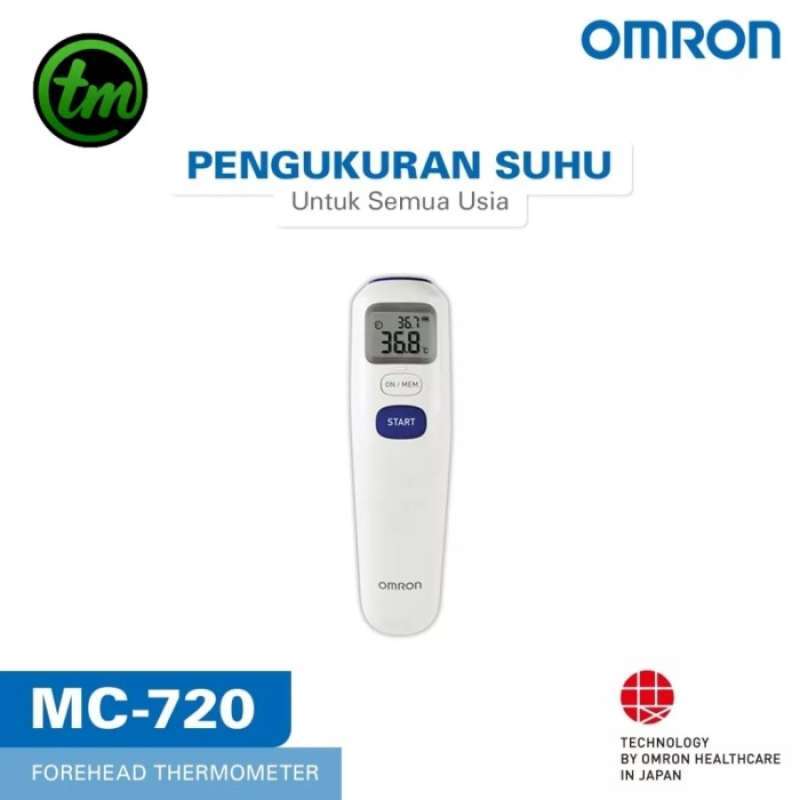 Promo Termometer Omron Mc-720 Forehead Termo Dahi Gun Infrared Mc720 Mc ...