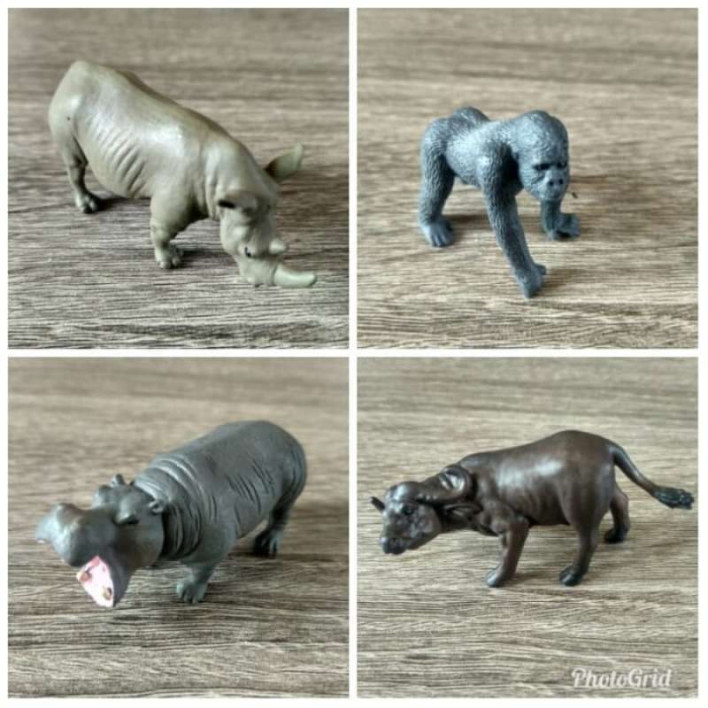 Jual Mainan Hewan Binatang Hutan Darat Singa Harimau Beruang Gajah Kuda ...