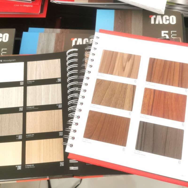 Jual Paket Katalog Hpl Taco Dan Carta Terbaru Buku Sampel Contoh Hpl Di ...