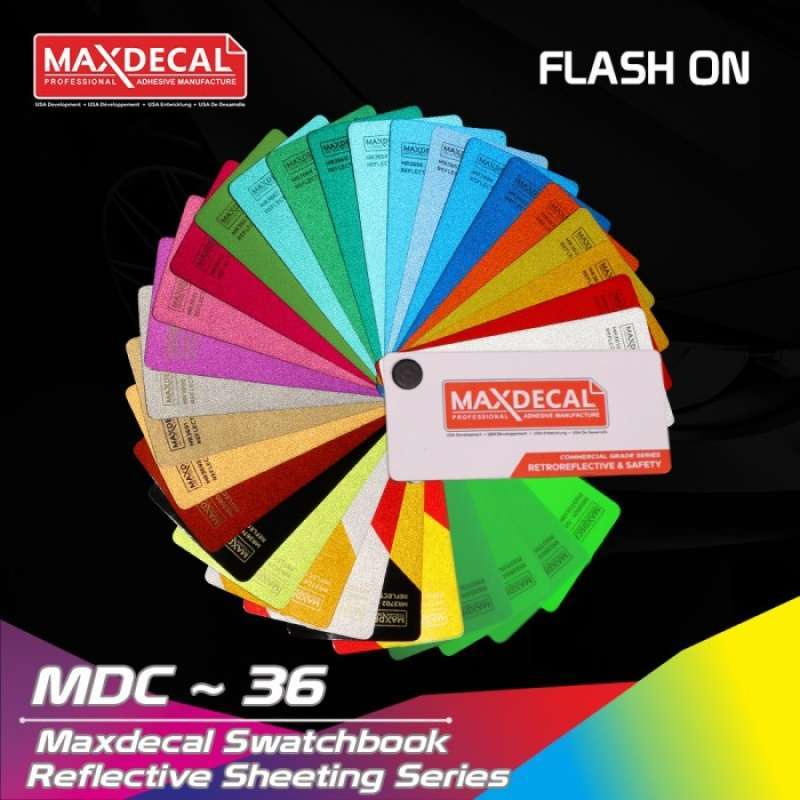 Jual Katalog Maxdecal 3600 Series Reflective Signs Swatchbook Card ...