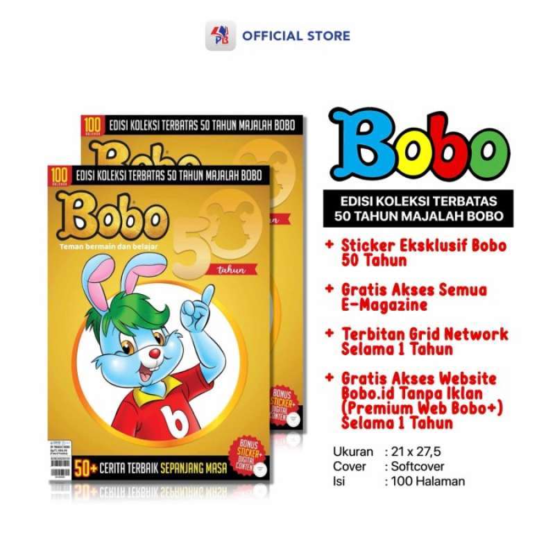 Jual Buku Majalah Bobo Edisi Koleksi Terbatas 50 Tahun Majalah Bobo - Teman Bermain Di Seller ...