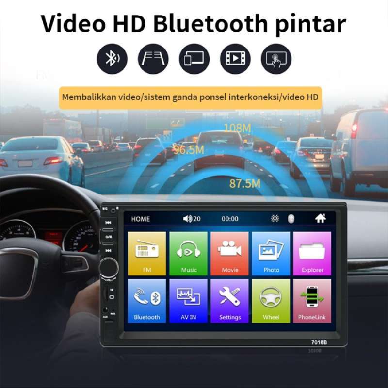 Promo 7018b Double Din Radio Mobil 7 Inci Head Unit Multimedia Video ...