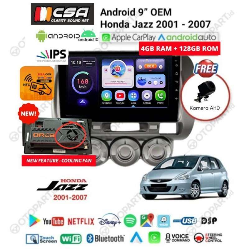 Promo Head Unit Android Orca New Standard 9 Inchi For Honda Jazz 2003 ...