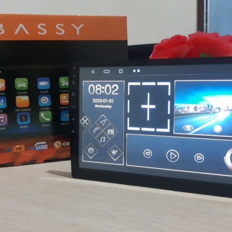 Promo Head Unit Tape Mobil Double Din Embassy Os 8.1 Android Ukuran 10 ...
