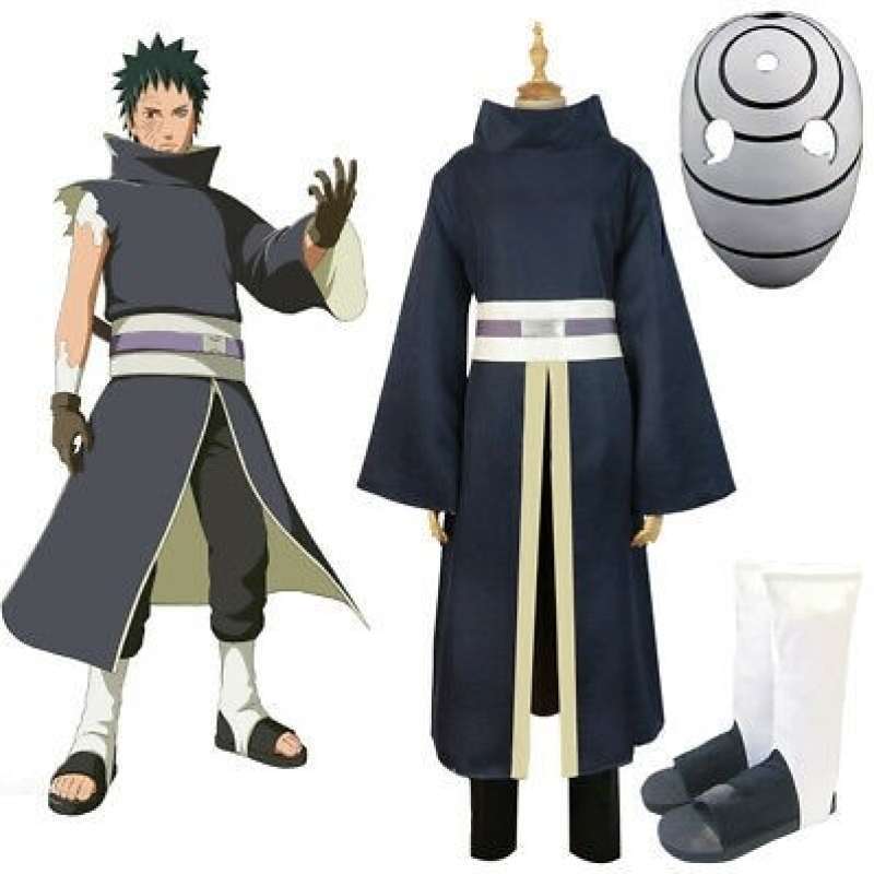 Jual Tobi Obito Uchiha Madara Costume Cosplay Naruto Di Seller Velvet ...