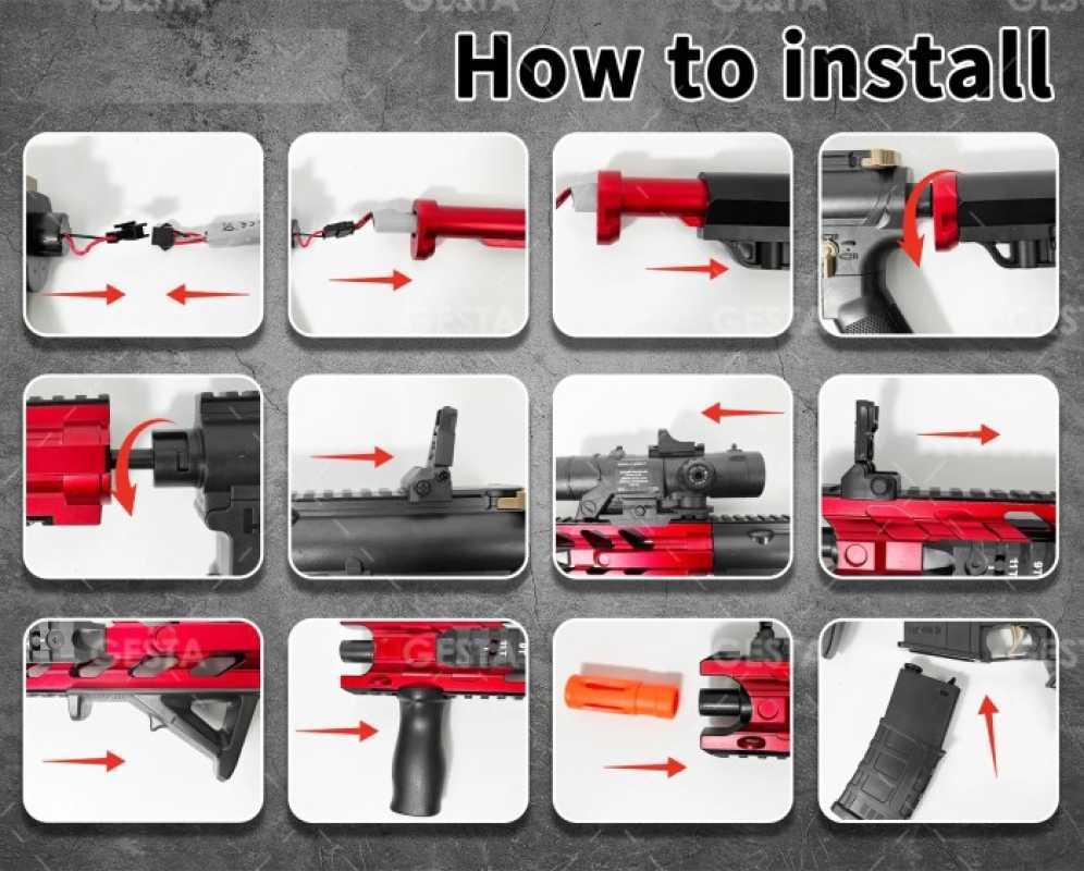 Jual Hk416d Electric Water Gel Blaster Orbeez Toy M416 Gelblaster Kids Boy - Merah Di Seller ...