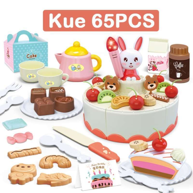 Jual Mainan Cake Kue Ulang Tahun Potong Music Kue Ulang Tahun Diy Cake ...